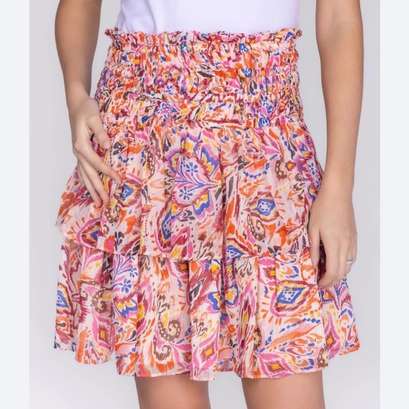 Skirts | Floral Tiered Skirt Multicolor Same Style As Stock Photo ...